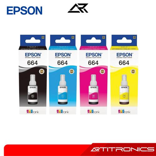 Jual Tinta Printer Epson 664 T664 Refill Printer 1 Set for L120 L350 ...