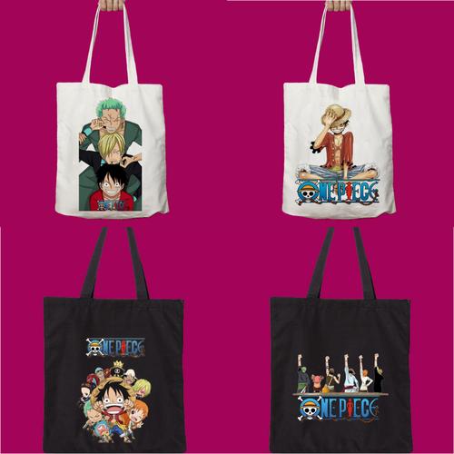 Promo Totebag Tote Bag Anime One Piece monkey d luffy Wibu Kanvas Lucu ...