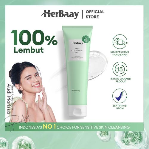 Jual HerBaay Exfoliating Gel Scrub Wajah Cleansing Scrub Peeling Gel 80g - 80g - Kab. Bekasi ...