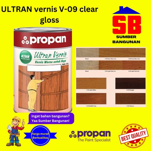 Promo PROPAN CAT POLITUR KAYU ULTRAN VERNIS V-09 CLEAR GLOSS/ PERNIS ...