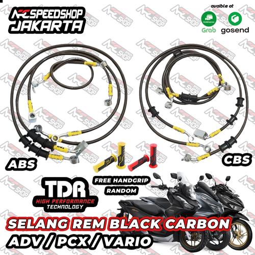 Jual SELANG REM TDR BLACK CARBON HEL HELL VARIO PCX ADV 150 160 ABS CBS - ADV 150 ABS - Jakarta ...