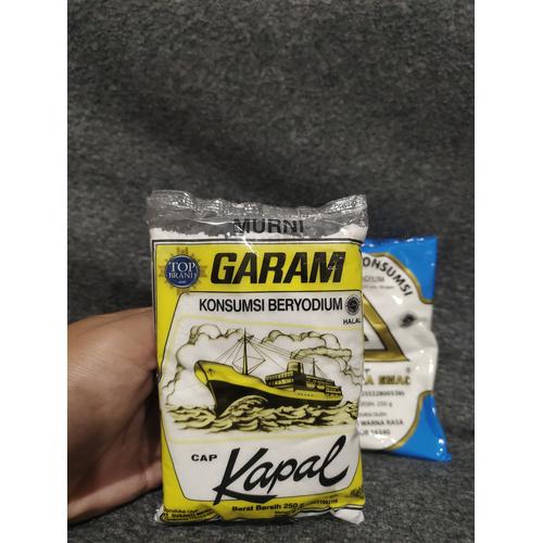 Jual garam beryodium cap kapal/garam meja segitiga emas/garam meja ...
