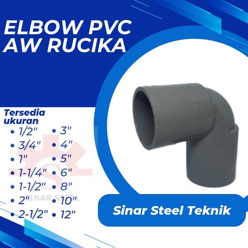 Jual Elbow AW PVC Rucika / KNEE PVC - Kota Malang - Sinar Steel Teknik ...