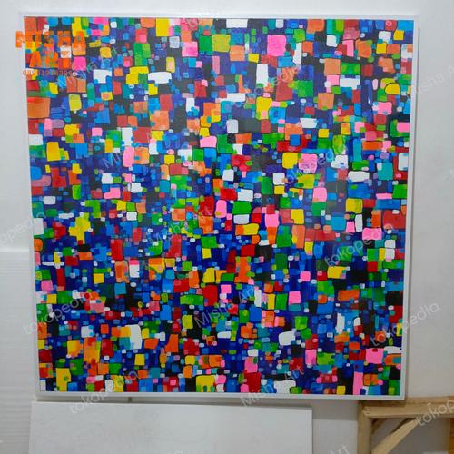 Jual Lukisan abstrak full colour modern art decoration wall texture ...
