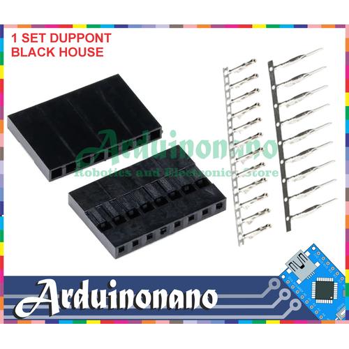 Jual Black Housing 8p Duppont jumper head 8Pin Connector 2.54mm house 8 ...