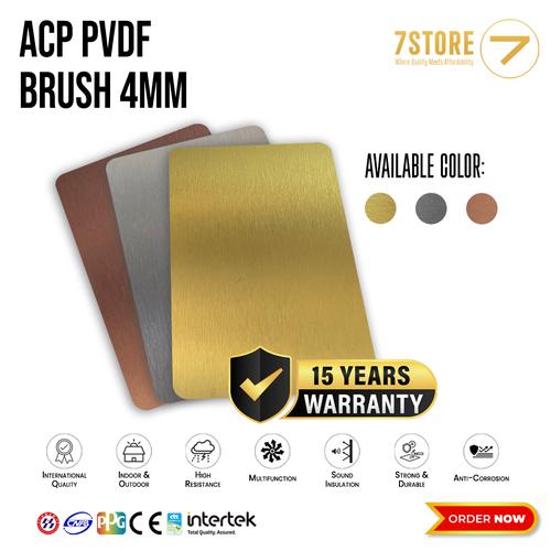 Jual SEVEN ACP PVDF 4 mm Brush Color Aluminium Composite Panel - Brush ...