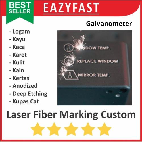 Jual Laser Fiber Marking Custom Grafir Engraving Metal Besi Stainless ...