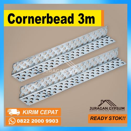 Jual Cornerbead gypsum 3 meter / Corner Bead gipsum / Siku sudut Partisi - Kota Tangerang ...