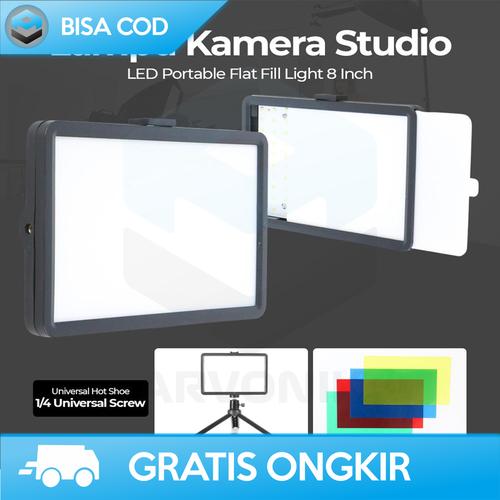 Promo LAMPU LED LIGHTING KAMERA STUDIO PORTABLE 8 INCH DENGAN 4 FILTER WARNA - Jakarta Barat ...