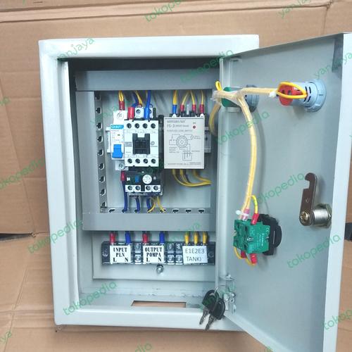 Jual panel listrik pompa submersible 1phase 220V automatis 1 tanki ...