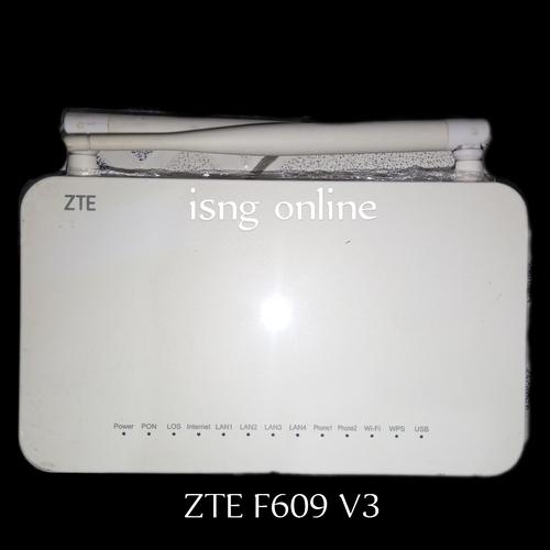 Jual Router ONT GPON ZTE F609 V3 bkn V1 V2 V9 - Port Hijau, - Adaptor ...