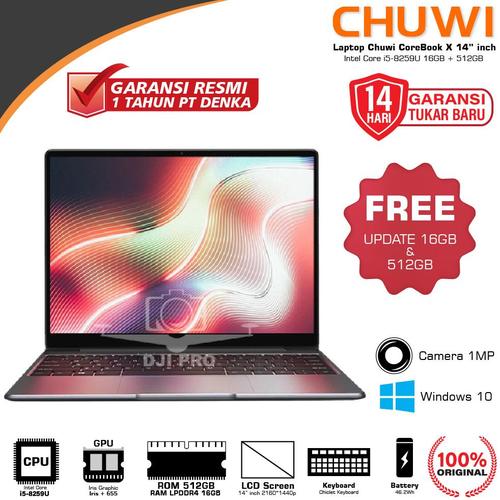 Jual Chuwi CoreBook X Pro Laptop 15.6 inch Core i5-8259U 8GB 512GB SS ...