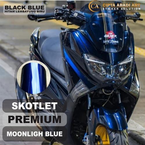 Promo Stiker Skotlet Motor Moonlight Blue Scotlet Hitam Lembayung Biru ...
