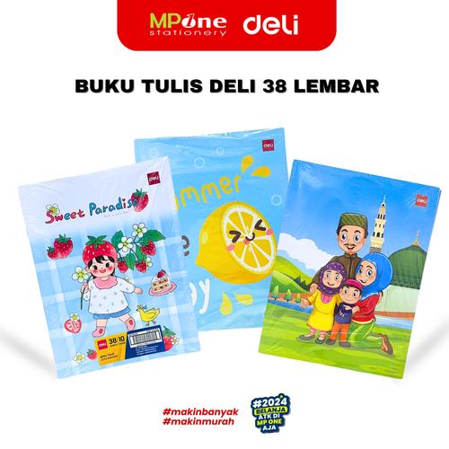 Jual Buku Tulis Deli 38 Lembar / DELI Buku Tulis Sekolah 38 Lembar (1 ...