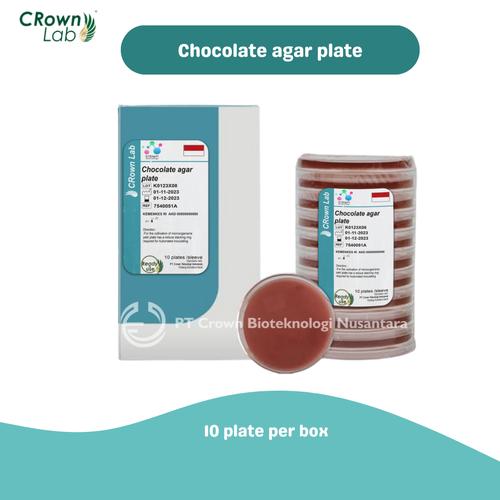Jual Chocolate Agar Plate (Media coklat agar)_CRown Lab_10 plate/box ...