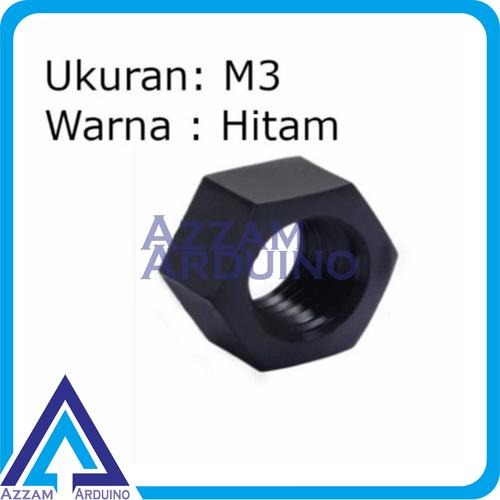 Jual Nut M3 Mur Screw nylon nilon plastik hex nat untuk baud ulir M3 ...