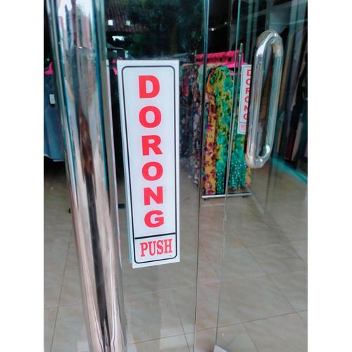 Jual Stiker Gagang Pintu Kaca Tarik Dorong Pull Push - A, 6 - Kota ...