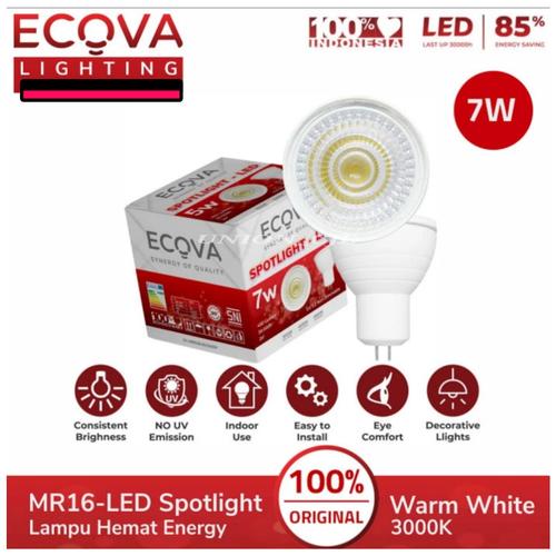 Jual ECOVA Lampu Spotlight MR16 LED 7W GU 5.3 Putih/Natural/Kuning - Jakarta Selatan - UNION ...