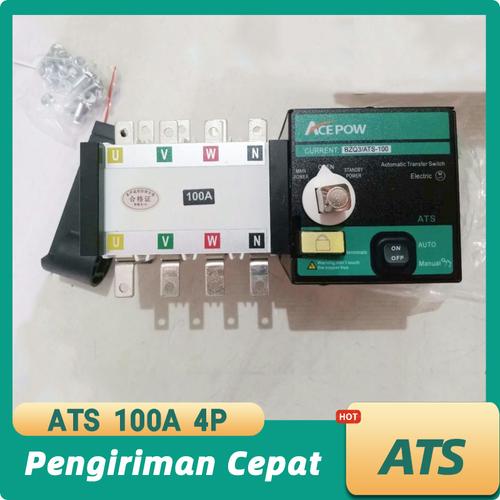Jual ATS AUTOMATIC TRANSFER SWITCH PLN GENSET 100A 4P ATS COS Motorized ...