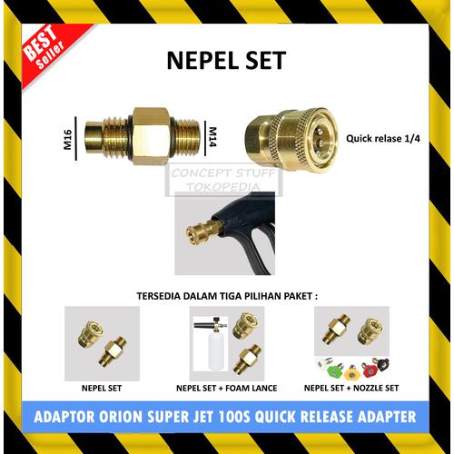 Jual NEPEL KONEKTOR ADAPTER QUICK RELEASE TEMBAKAN GUN JET CLEANER ...