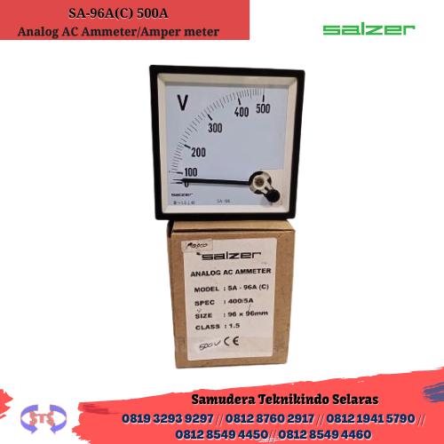 Jual Salzer SA-96A(C) 500V Analog AC Ammeter/Amper meter - Kab. Bekasi ...