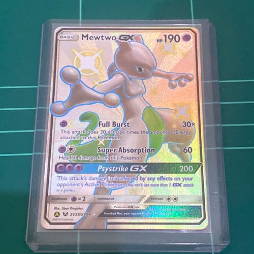 Jual Kartu Pokemon TCG EN English SM Hidden Fates Shiny Mewtwo GX FA ...
