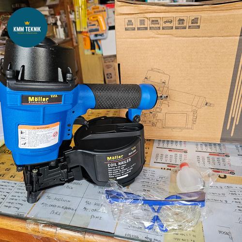 Jual CN55 MOLLAR ALAT MESIN PAKU TEMBAK COIL AIR NAILER STAPLES PALLET ...