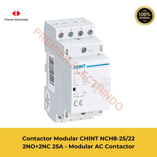 Jual Contactor Modular Din Rail CHINT NCH8-25/22 - 4P 2NO+2NC 20A Kontaktor - Jakarta Pusat ...