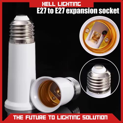 Jual sambungan fitting lampu downlight panjang extension E27 sambung ...