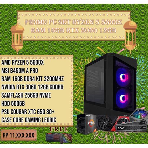 Jual Promo Ramadhan PC Set Ryzen 5 5600X RAM 16GB RTX 3060 12GB. - Kota ...