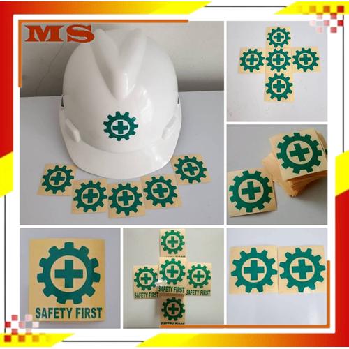 Jual Cutting Stiker Logo K3 - Safety First Helm Proyek Murah - Jakarta ...