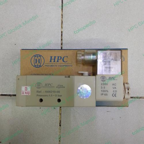 Jual H4N210-08 1/4 HPC SOLENOID VALVE PNEUMATIC ANGIN - 220AC - Jakarta ...