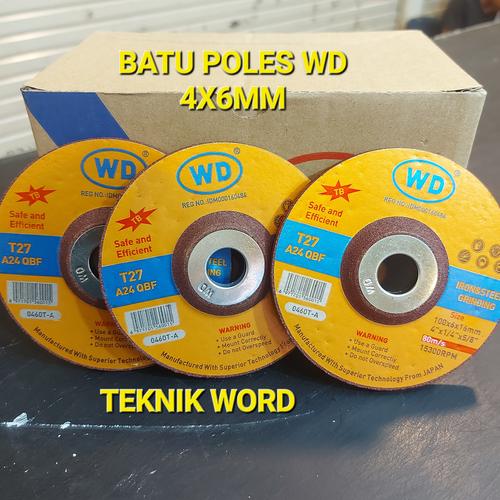 Jual BATU POLES WD 4"X6MM BATU GERINDA POLES WD 4 INCH - Jakarta Barat ...