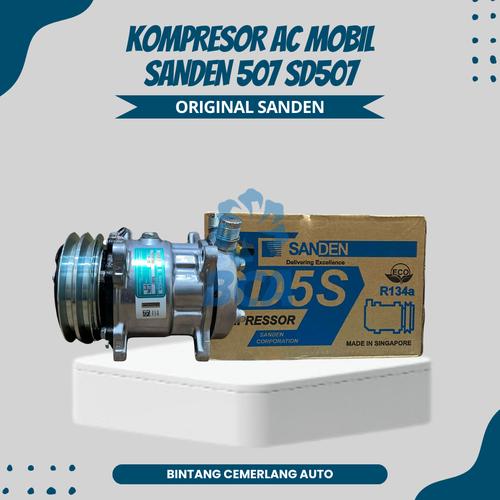 Jual COMPRESSOR KOMPRESOR AC Mobil Sanden 507 SD507 ORIGINAL SANDEN ...