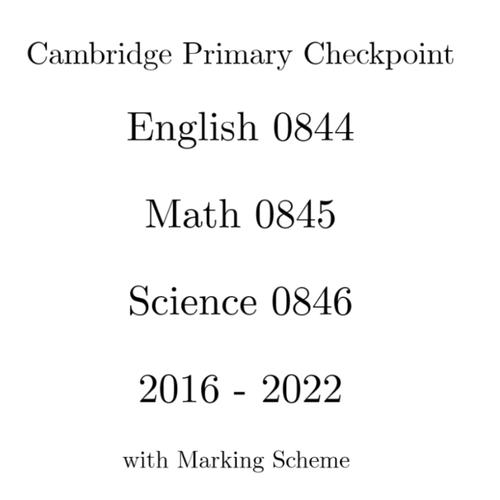 Jual Cambridge Primary Checkpoint English, Math, Science Tahun 2016 ...