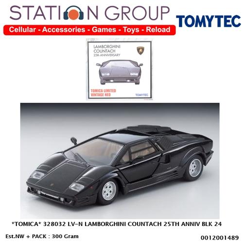 Jual TOMICA 328032 LV-N LAMBORGHINI COUNTACH 25TH ANNIV BLACK 24 ...