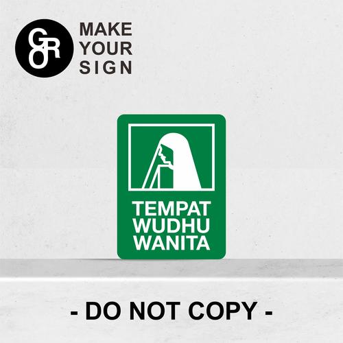 Promo RAMBU AKRILIK/ACRYLIC TEMPAT WUDHU WANITA 15X20CM - Kota Bandung ...