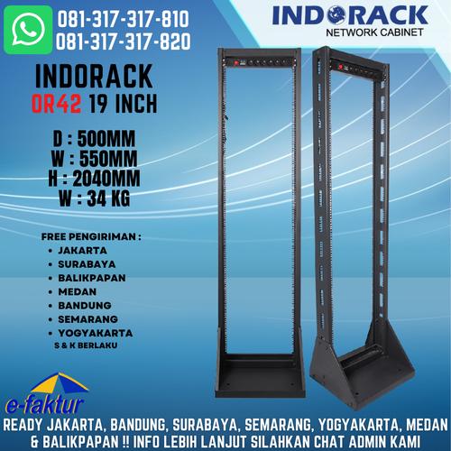 Jual OPEN RACK 42U 19 INCH / MERK INDORACK / RACK CABINET / RESMI ...