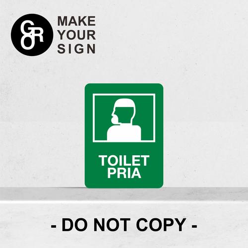 Promo RAMBU AKRILIK/ACRYLIC TOILET PRIA 15X20CM - Kota Bandung - GROOTS ...