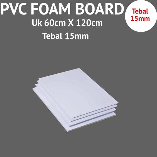 Jual Bahan polos pvc board/foam board uk 60x120cm tebal 15mm - Jakarta ...