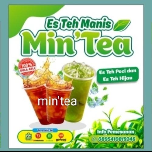 Jual Es Teh Manis Min'tea Es teh poci dan Teh Hijau 100%gula asli cup ...
