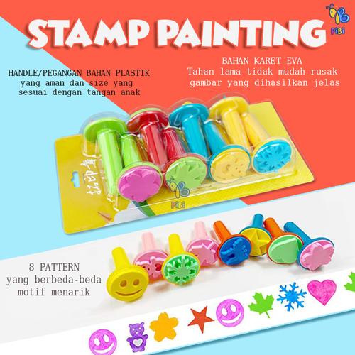 Jual Stamp Painting / Washable Stamp Hand Paint / Sensory Play / Alat ...