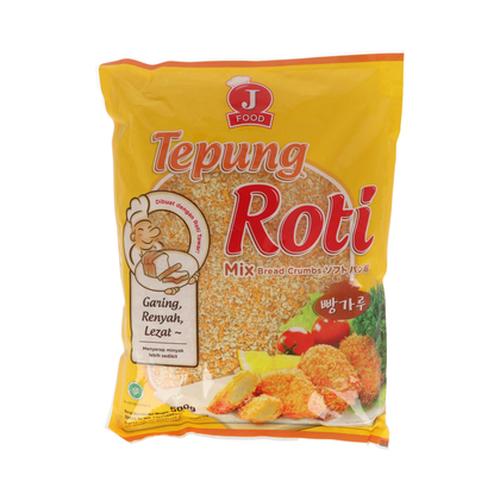 Jual J Food Tepung Roti 500gr mix bread crumbs kuning putih panir ...
