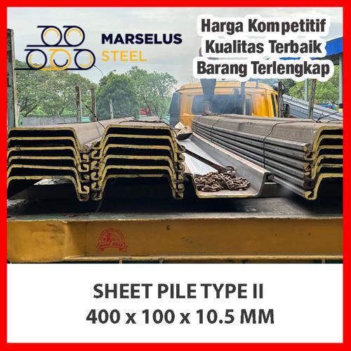 Jual Sheet Pile Type II 400 x 100 x 10.5 mm - SNI Full Berkualitas ...
