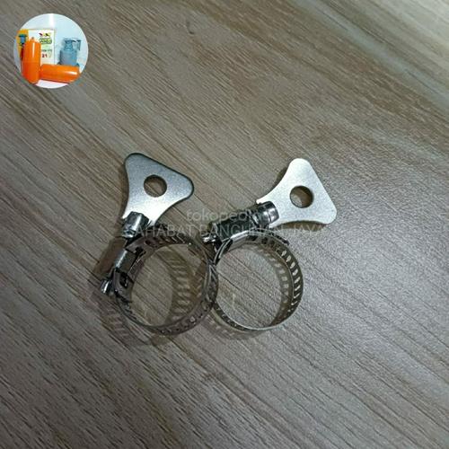 Jual KLEM SELANG KUPING ⅞" STAINLESS/HOSE CLAMP ⅞"(KLEM SELANG GAS SS ...
