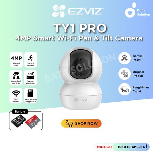 Jual Ezviz TY1 Pro 4MP 2K+ Wifi Pan & Tilt Camera Smart Tracking Indoor ...