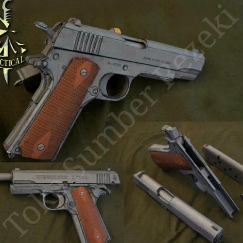 Jual Produk terbaru Figure Colt M1911 Papercraft Pistol Paper Craft ...
