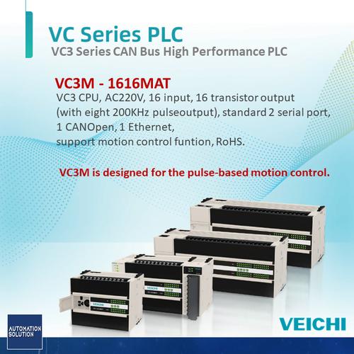 Jual PLC VEICHI CPU VC3 Series VC3M-1616MAT - Kota Surabaya ...