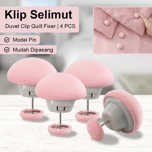Jual Klip Selimut Button Mushroom Mini Clip Quilt Fixer 4pcs - Kota ...