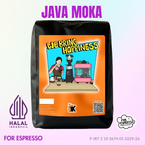 Promo 1kg Biji Kopi Java Moka Espresso Blend 65/35 - Giling Sedang ...